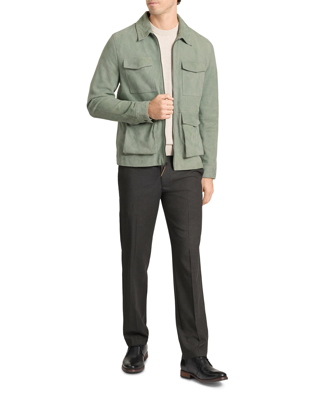 TED BAKER LONDON Ted Baker Leather Utility Jacket